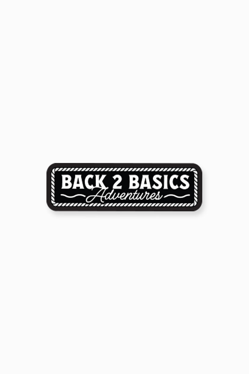 B2B Core Script Sticker - Black/White – B2B Adventures