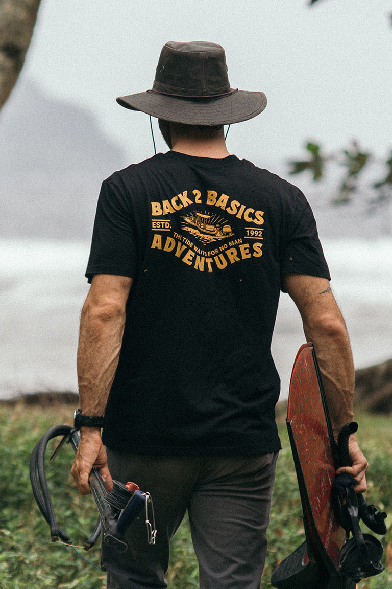 Back To Basics Adventure Tee - Black – B2B Adventures