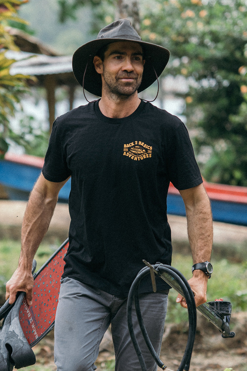 Back To Basics Adventure Tee - Black – B2B Adventures