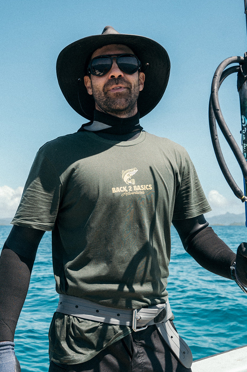 Out Here Doing It Tee - Forest – B2B Adventures